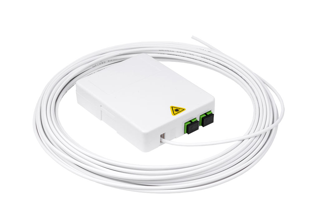 Fibertechnic Customer boxes FTTH CTB-A2 2xSC/APC with cable 2J G.675A2 20m